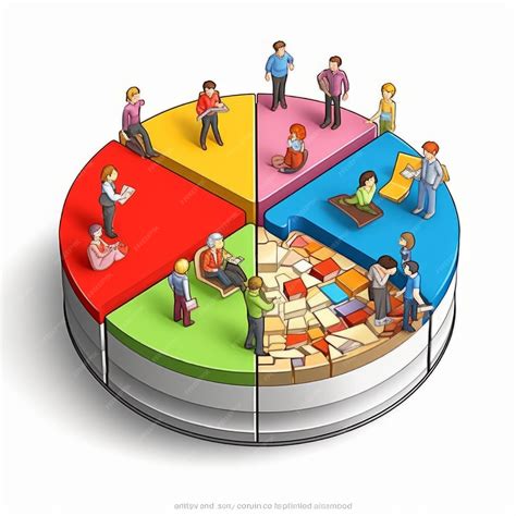 Premium Ai Image Market Segmentation A Cartoon Pie Chart And People