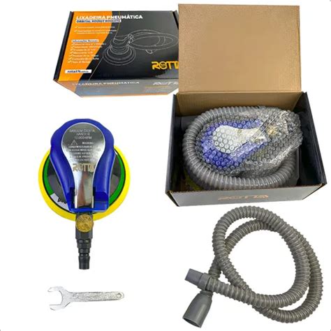 Lixadeira Pneumática Roto Orbital 6 Polegadas Aspirada Parcelamento Sem Juros