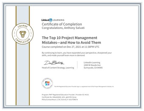 Certificate Of Completion Anthony Salvati