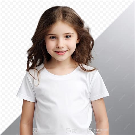 Una Chica De Cabello Largo Y Castaño Que Viste Una Camisa Blanca Con