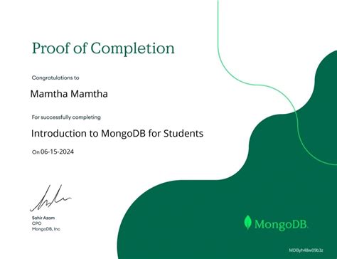 Mamtha M On Linkedin Mongodb Learning Database Techskills
