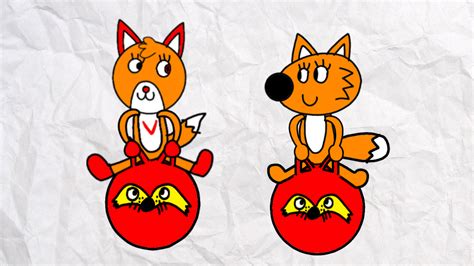 Vixer And Vanessa On Fox Hopper Balls By Jurrianskylark On Deviantart