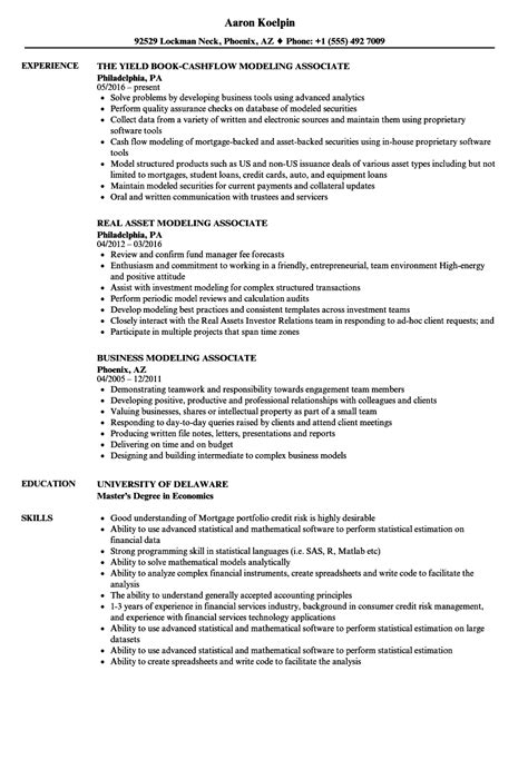 Modeling Associate Resume Samples Velvet Jobs