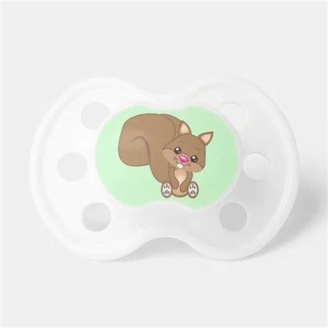 Cute Cartoon Squirrel Pacifier Zazzle