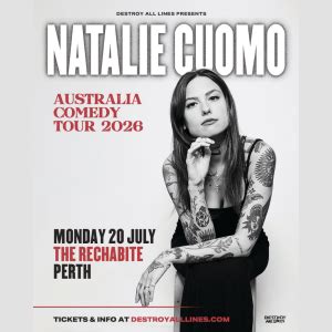 Natalie Cuomo Australia Comedy Tour 2026 — The Rechabite