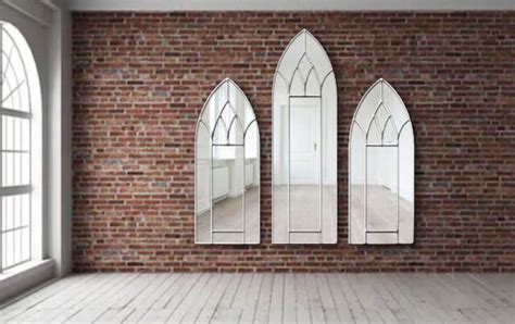 Arched Window Gothic Styled Wall Mirrors Alonso By Etsy