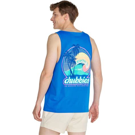 Chubbies Mens Giant Wave Tank Top Sun And Ski Sports