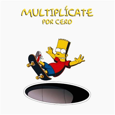 Camiseta Premium Unisex «los Simpsons Bart Simpson Haciendo Skate Frase En Español De Moisky