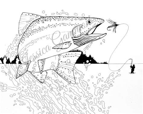 Instant Download Pen And Ink Drawing Manly Adult Coloring Page Rainbow