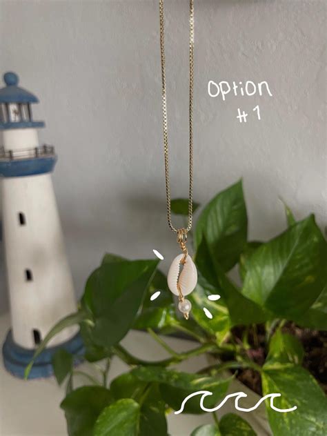 Gold Pooka Shell Necklaces Etsy