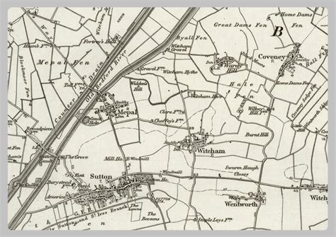 1890 Collection Ely Wisbech Ordnance Survey Map I Love Maps