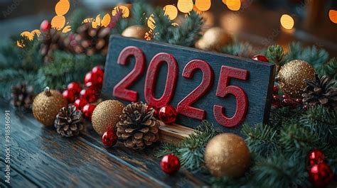2025 A Golden Glow Of Expectation Minimalistic Design Featuring 2025