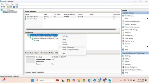 Hyper V Checkpoints Gui And Powershell Guide