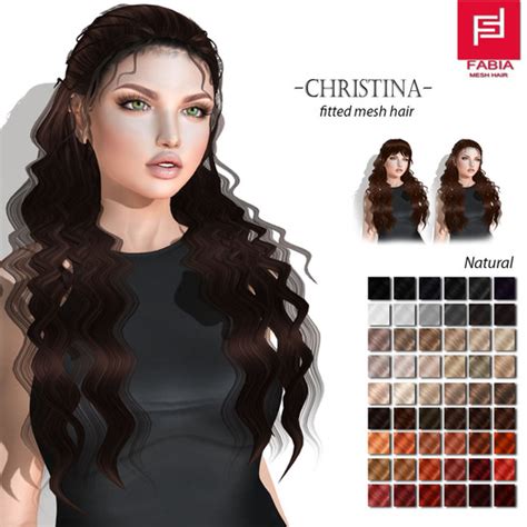 Second Life Marketplace Fabia Mesh Hair Natural Tones