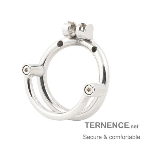 Ternence Male Chastity Cage Base Ring Prevent Escape Design Stainless