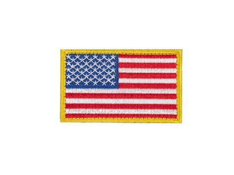 American Flag W Gold Fringe