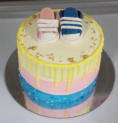 Pink And Blue Gender Reveal Cake Alamdar Bakery