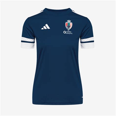 Adidas Womens Squadra 25 Jersey Team Navy Bluewhite Girls Crest