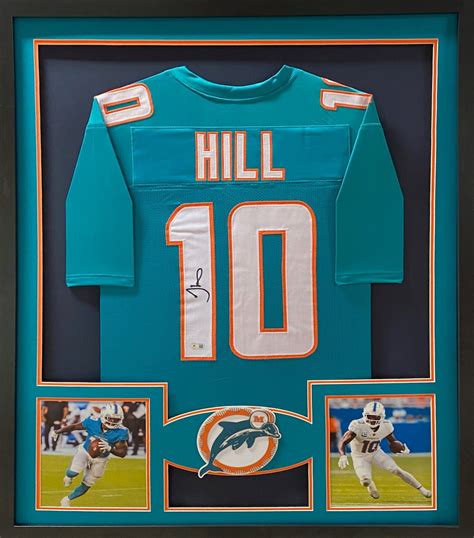 Tyreek Hill Framed Signed Jersey Beckett Autographed Miami Dolphins Etsy