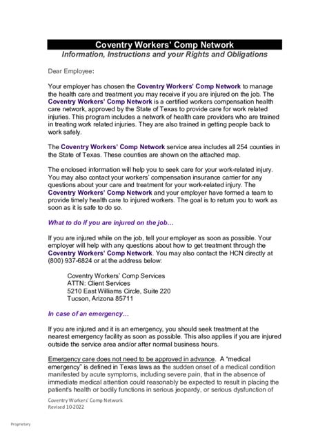 Fillable Online Network Notice Coventry Workers Comp Network Fax Email Print Pdffiller