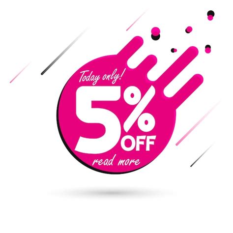 Premium Vector Sale 5 Off Poster