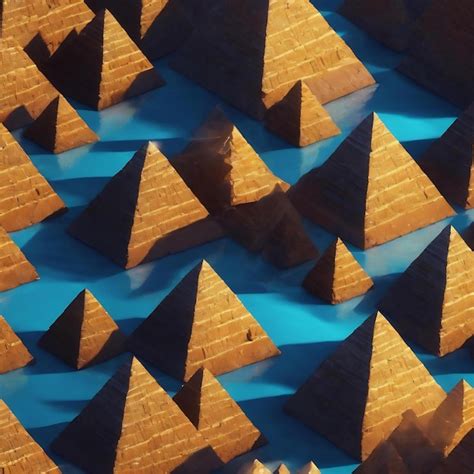 Premium Ai Image Pyramid Pattern