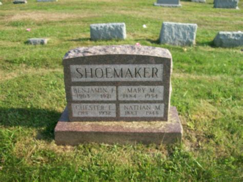 Benjamin F Shoemaker 1903 1921 Find A Grave Memorial