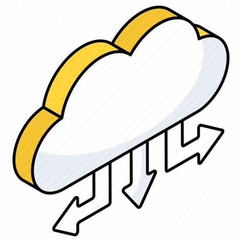 Cloud Arrows Directional Arrows Arrowheads Downward Arrows