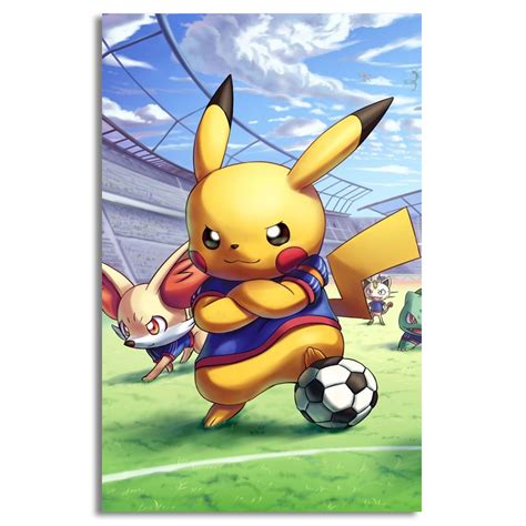 Pokemon Pikachu Poster Wall Art Portray Improve Your Space