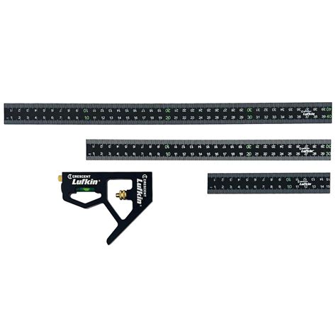 3 Pc 150 300 400mm Nite Eye Combination Square Set Crescent Tools