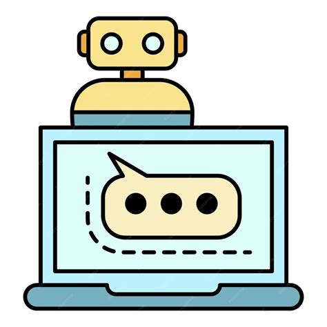 Premium Vector Laptop Voice Assistant Icon Outline Laptop Voice