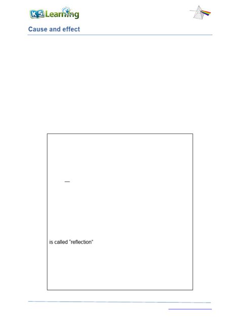 Grade 5 Cause Effect A Pdf Color Light