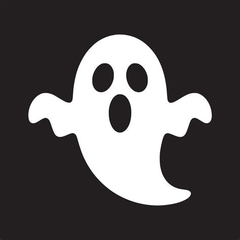 A Simple White Ghost With Three Black Holes For Eyes And Mouth On A