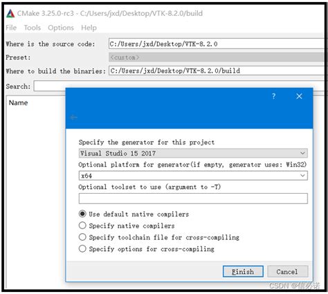 Vtk —— 一、windows10下编译vtk源码，并用vs2017代码测试（附编译流程、附编译好的库、vtk测试源码）（附上：xnew返回为null的解决方法） Csdn博客