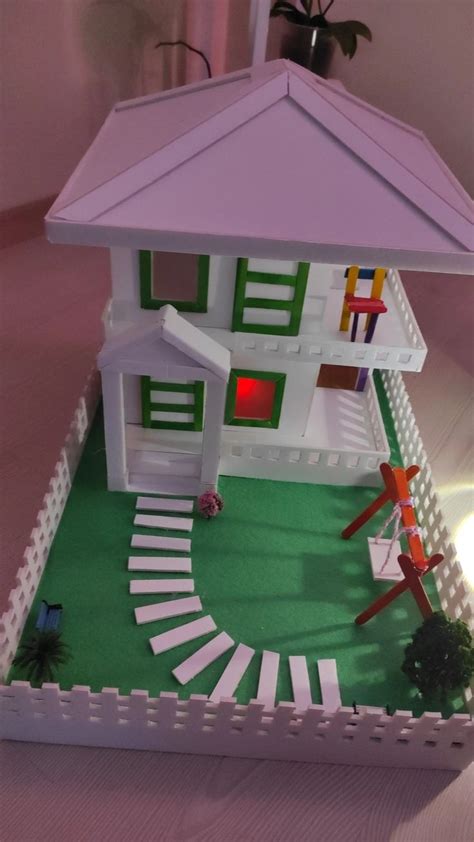 Diy Paper Model House 🏡 Maket Ev Tasarımları Karton Ev Yapımı Maket Ev Maketleri Kartondan