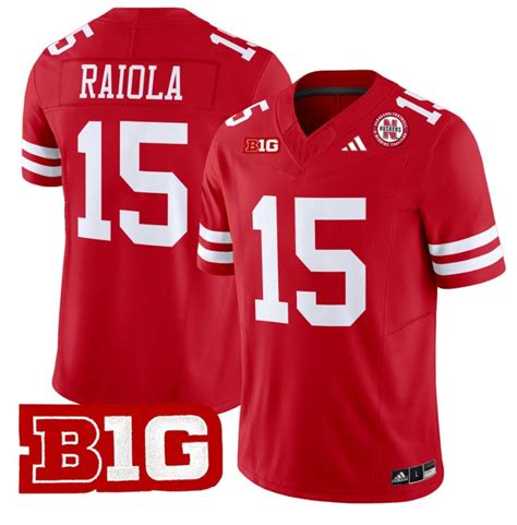 Dylan Raiola Jersey 15 Nebraska Cornhuskers Vapor Limited Football Scarlet