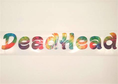 Deadhead Tie Dyed Vinyl Decal Etsy
