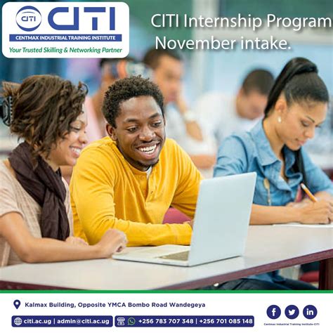 centmax industrial training institute citi on linkedin internship