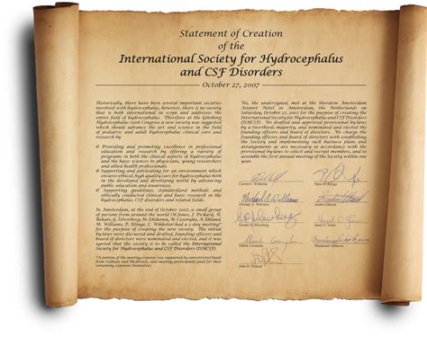 Founding Statement Hydrocephalus Society