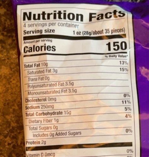 Takis Nutrition Facts