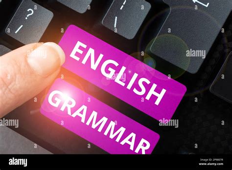 Sign Displaying English Grammar Business Concept Courses Cover All