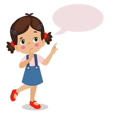 Girl Talking Clip Art