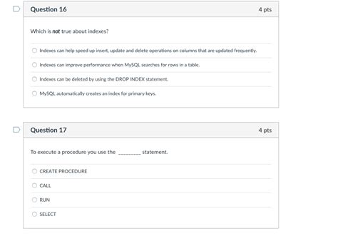 Solved Question 14 4 Pts To Delete All Data From A Table