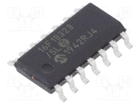 Pic16f18323 Isl Microchip Technology Ic Pic Microcontroller Memory 35kb Sram 256b