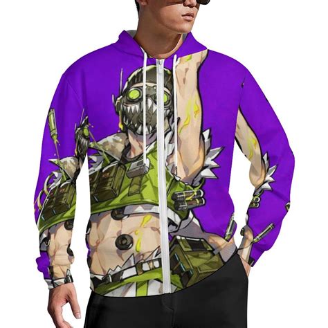 Apex Legends Octane Zip Up Hoodies Unisex Realistic 3d Print Sweatshirt