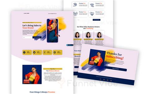 Influencer Landing Page With Lead Capture Funnel Template Marketplace