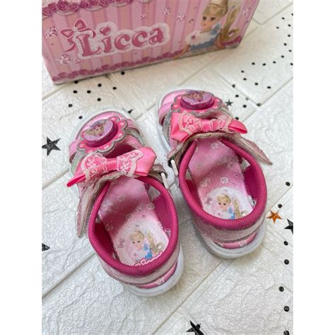 （二手）兒童 Licca公主 甜美電燈 涼鞋（16 0） 蝦皮購物