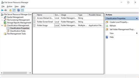 configure file classification infrastructure fci using fsrm rootusers