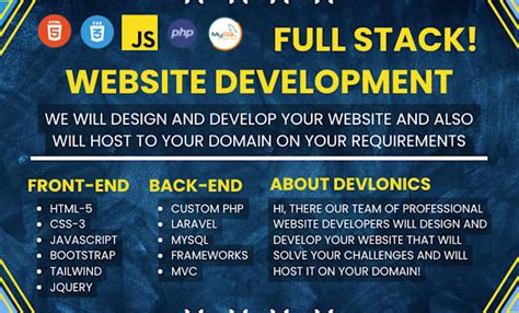 Develop A Responsive Website From Scratch Using Html Css Js Php And Mysql By Devlonics Fiverr