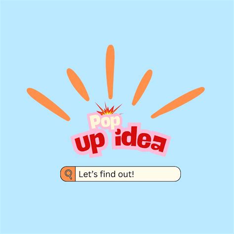 Pop Up Idea Youtube